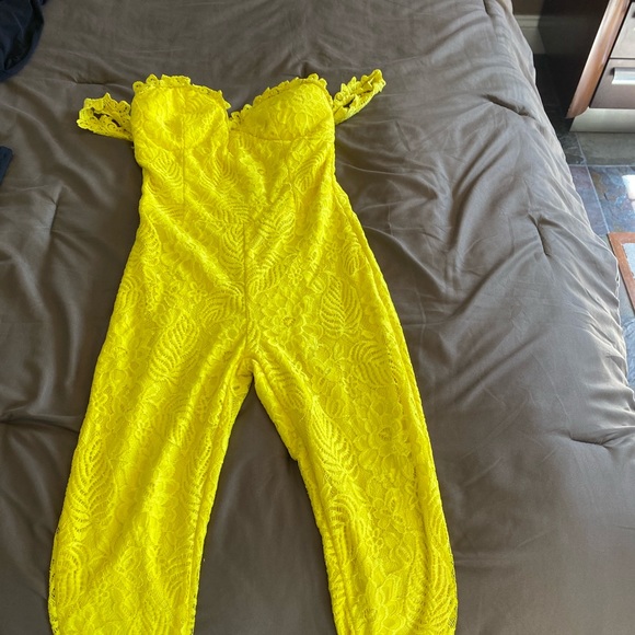 Pants & Jumpsuits | Gorgeous Yellow One Piece Jumper | Poshmark